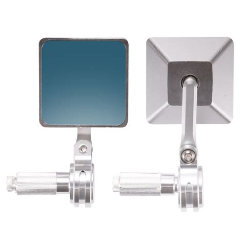 Universal Motorcycle Square Mirrors Cnc Aluminum Rear View Handlebar