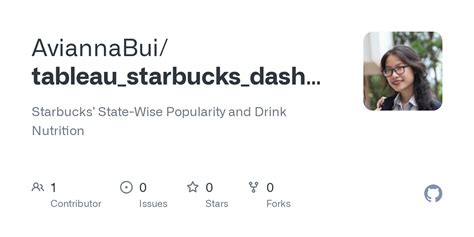 Github Aviannabui Tableau Starbucks Dashboard