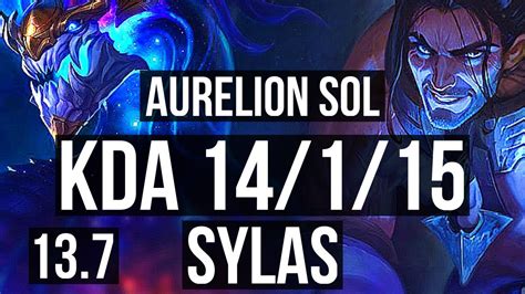 Aurelion Sol Vs Sylas Mid 14115 73 Winrate Legendary Kr