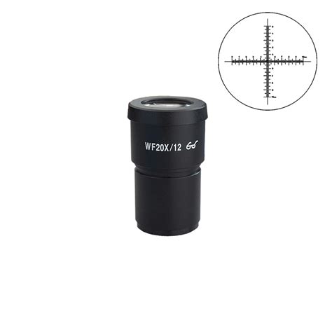 Wf 20x Widefield Microscope Eyepiece With Reticle Crosshair Scale
