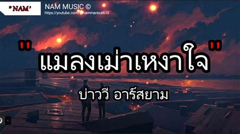 แมลงเม่าเหงาใจ บ่าววี เนื้อเพลง Youtube