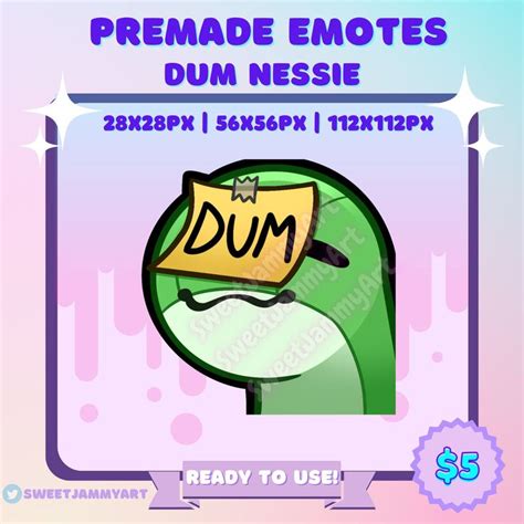 Apex Legends DUM Nessie Emote Twitch Emotes Discord Emotes Youtube Emotes Premade Emotes Ready