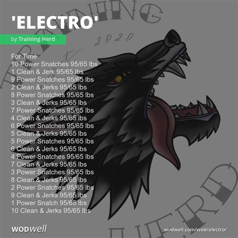 Electro Workout Coach Creation Wod Wodwell