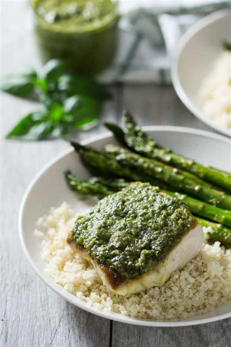 Pesto Mahi Mahi Paleo Whole30 Tastes Lovely