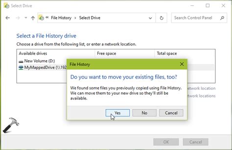 How To Change File History Drive In Windows 10