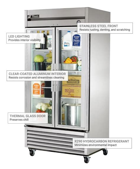 True T 35g Hc~fgd01 40 Two Section Reach In Refrigerator 2 Left