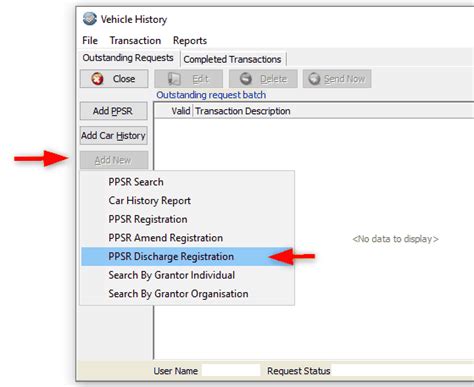 Ppsr Discharge Registration
