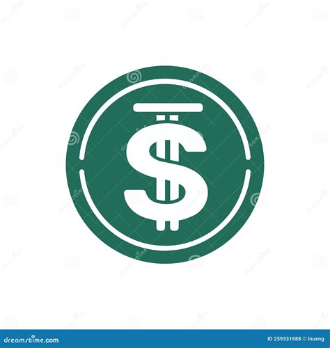 Icono Usd Aislado En Fondo Blanco Ilustración Del Vector Ilustración