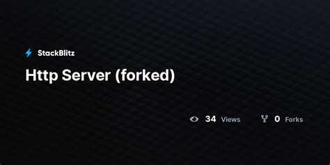 Server Forked StackBlitz