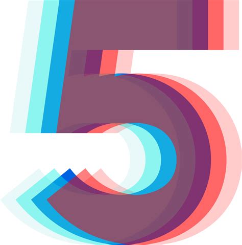 Linear Number Style 19617347 Png