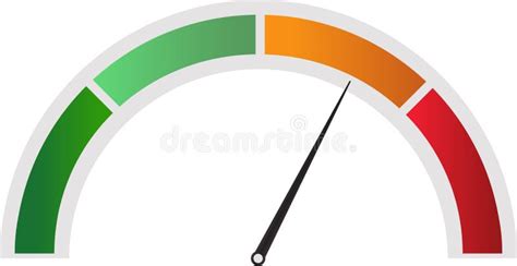 Speed Dial Indicator Green And Red Meter Low And High Barometers Set Of Collection