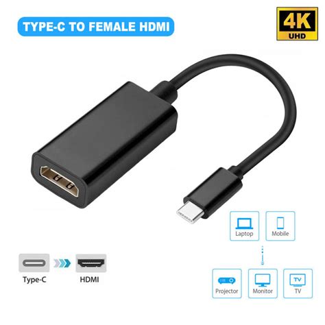 Type C Mhl Usb C To Hdmi Hdtv Av Tv Cable Adapter For Android Phone Mac
