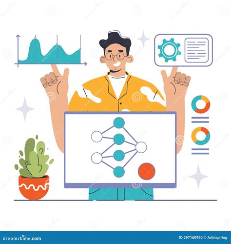Addressing Ai Bias Concept Flat Vector Illustration Stock Vector Illustration Of Parameters