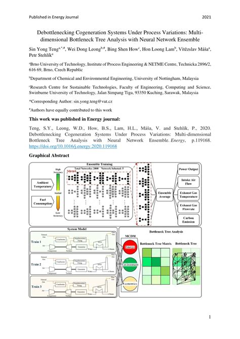 PDF Debottlenecking Cogeneration Systems Under Process Variations Multi Dimensional