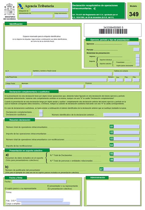 Modelo 349 Cómo rellenar paso a paso Instrucciones y Claves