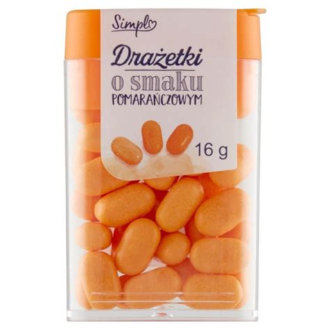 Simpl Drażetki O Smaku Pomarańczowym 16 G Zakupy Online Z Dostawą Do Domu Carrefourpl