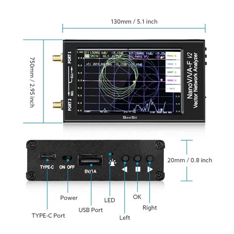 Seesii Nanovna F V2 4 3 Vector Network Analyzer 50khz 3ghz