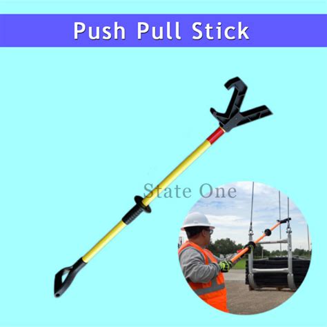 50” Hands Free Safety Push Pull Stick Tool Pole No Touch Hands Free