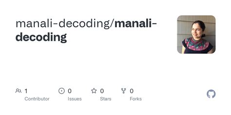 Github Manali Decodingmanali Decoding