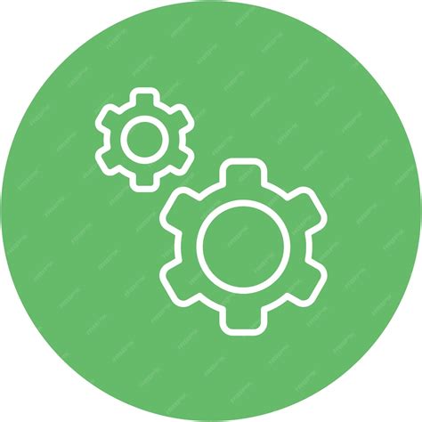 Premium Vector Cogs Vector Illustration Style