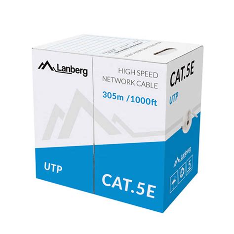 Przewód Utp Lanberg Kat5e 305m Cca Szary Wisppl Dystrybutor