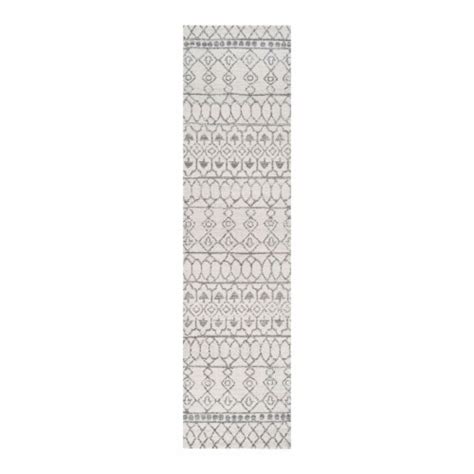 Izil Moroccan Beni Souk Creamgray Runner Rug 23 X 8 Harris Teeter