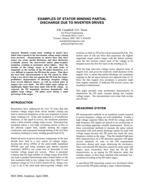 Examples Of Stator Winding Partial Iris Power Engineering