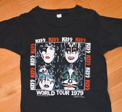 1970s Kiss Vintage Rare 1979 Tour Concert Tee T Shirt Ml 70s