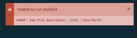 ebadf bad file descriptor error · issue 527 · atomlinter linter