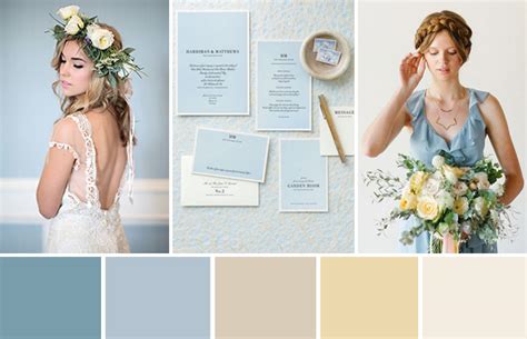 Creating A Romantic Blue And Cream Wedding Theme