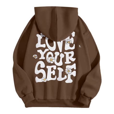 Oversized Hoodies For Women Plus Size Trendy Casual Feather Graphic