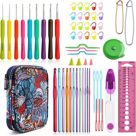 Amazon KOKNIT Crochet Hooks Set With Storage Case Soft Grip Ergonomic Crochet Needles