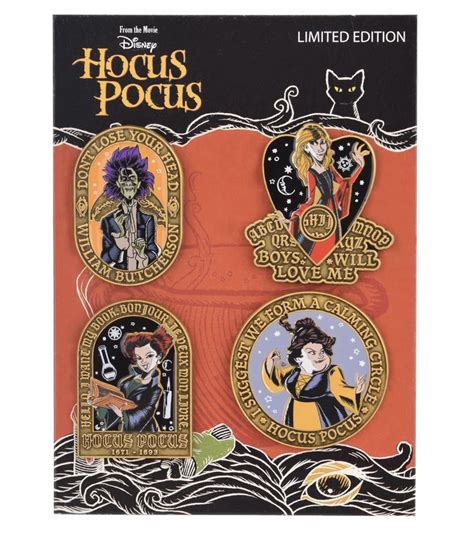 Hocus Pocus Limited Edition Disney Pin Set At Amazon Disney Pins Blog