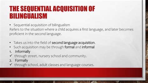 The Development Of Bilingualism A Power Point Presentation Pptx