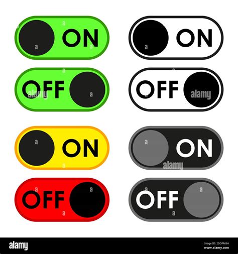 Shut Down Button Icon Set A Modern Simple Flat Illustration For A Website Or Mobile App
