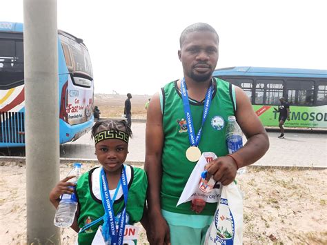 Emmanuel Solomon Daughter Join 2024 Access Bank Lagos City Marathon Sports247 Nigeria