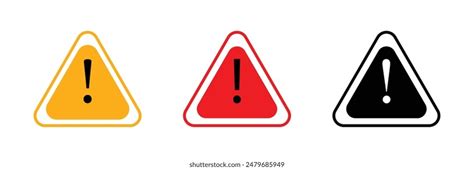 Triangle Danger Warning Vector Sign Attention Stock Vector Royalty