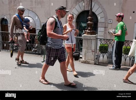 Street Scenes In The Hilltop Town Of Taormina Sicily A Photographer