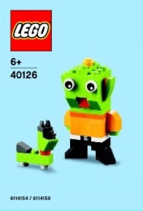Lego Instructions For Set 40126 Alien Promotional Monthly Mini Model