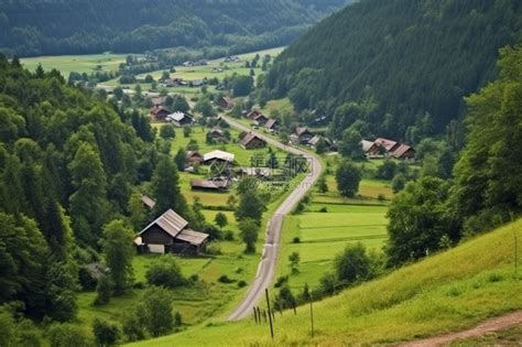 自然绿色的乡村高清图片下载 正版图片600313690 摄图网