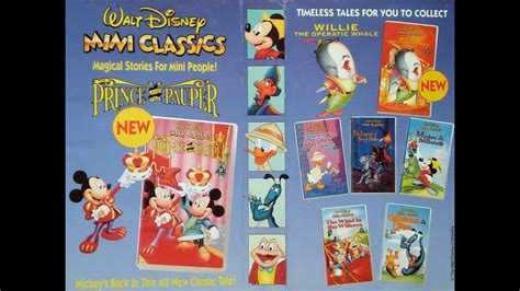 Walt Disney The Prince And The Pauper 1990mini Classics Collectionstrailer Vhs 1992 Uk Youtube