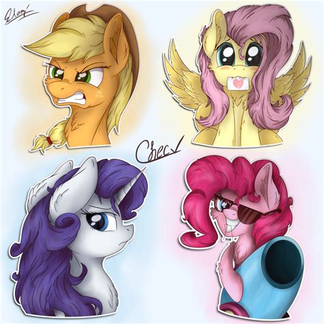 Trying To Stickers Ii By Check3256 Rarity Рэрити Fluttershy