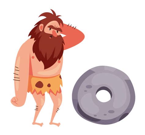 140 Caveman Wheel Stock Illustrations Royalty Free Vector Graphics