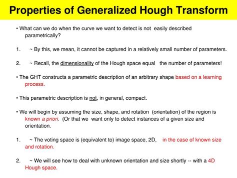 Ppt Generalized Hough Transform Powerpoint Presentation Free