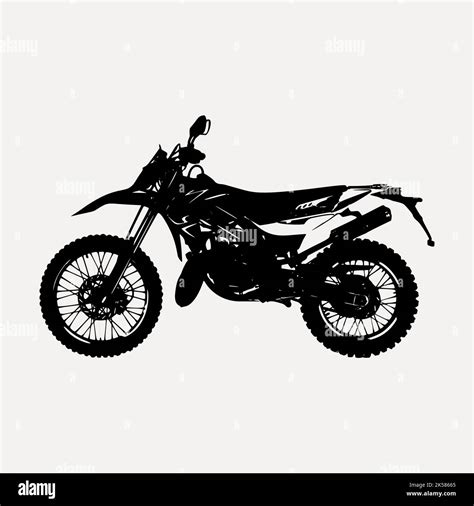 Motorcycle Silhouette Clipart Vehicle Illustration In Black Vector