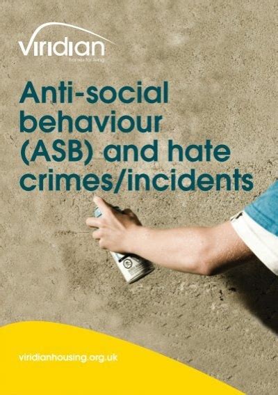 Anti Social Behaviour Asb And Hate Crimesincidents