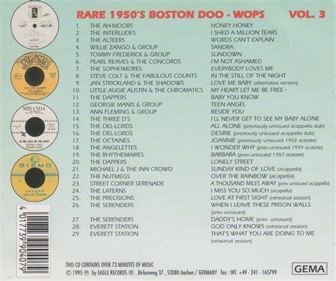 Doo Wop N Soul Oldies Rare 1950s Boston Doo Wops
