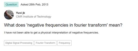 傅里叶变换中的负频率 知乎