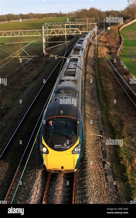 A Pendalino Class 390 Avanti West Coast Train Near Blisworth Village