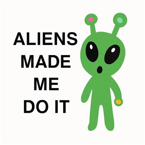 Cute Cartoon Green Alien Character Sticker Playground